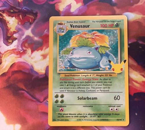Pokémon TCG ~ Venusaur Holo ~ Celebrations Classic Collection 15/102 ...