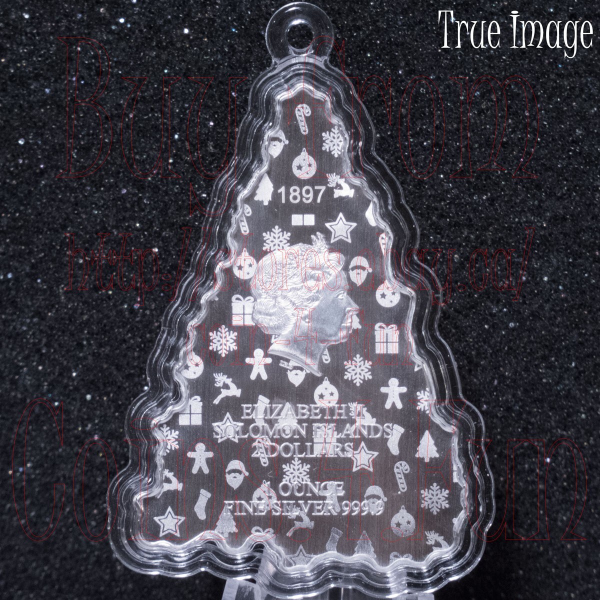 2022 - Holiday Tree - $2 Pure Silver Christmas Tree Coin Solomon ...