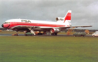 Airline Postcard PACIFIC SOUTHWEST AIRLINES LOCKHEED L-1011 | eBay