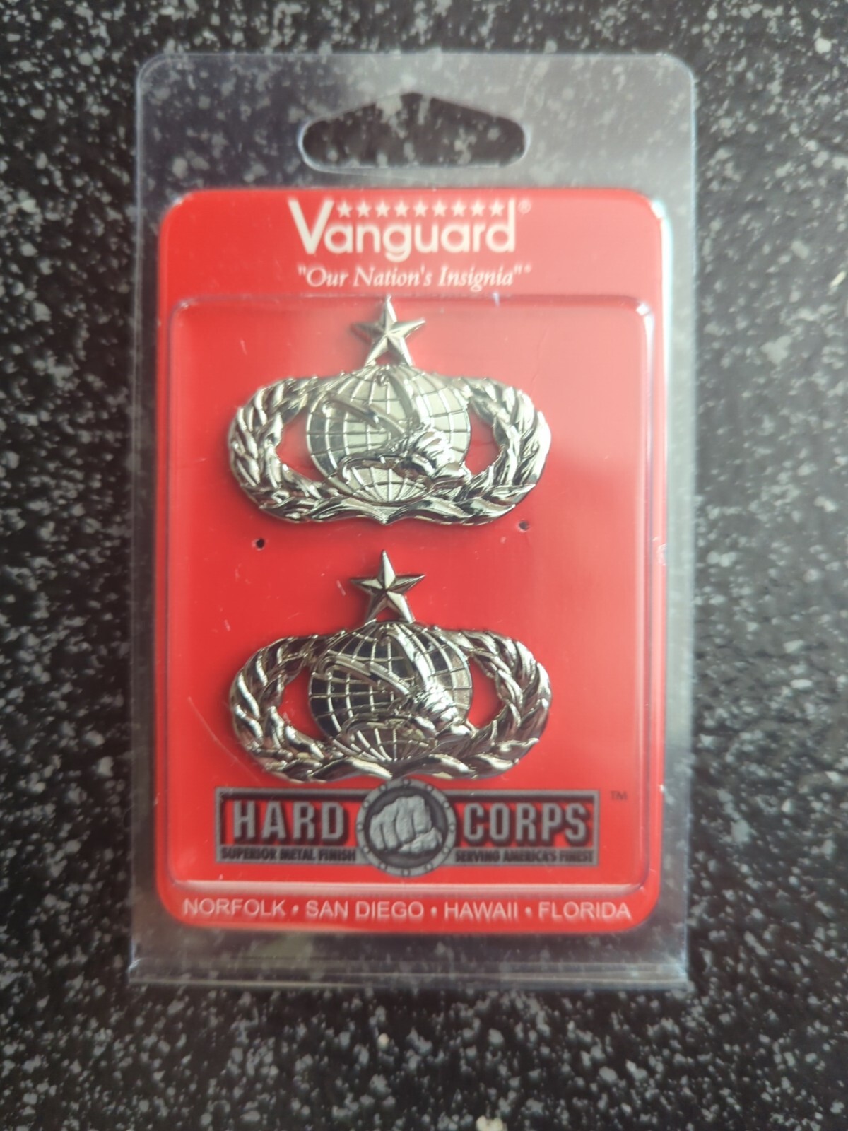 Vanguard Military Uniform Insignia USMC Approved Pair New Pins | eBay