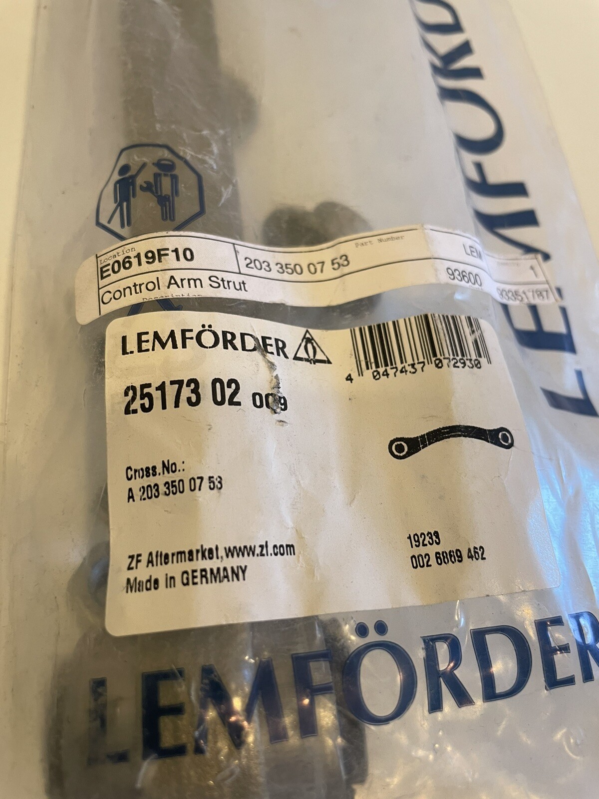 Lemforder 25173 02 Wheel Suspension Rod Strut Control Arm 2033500753 ...