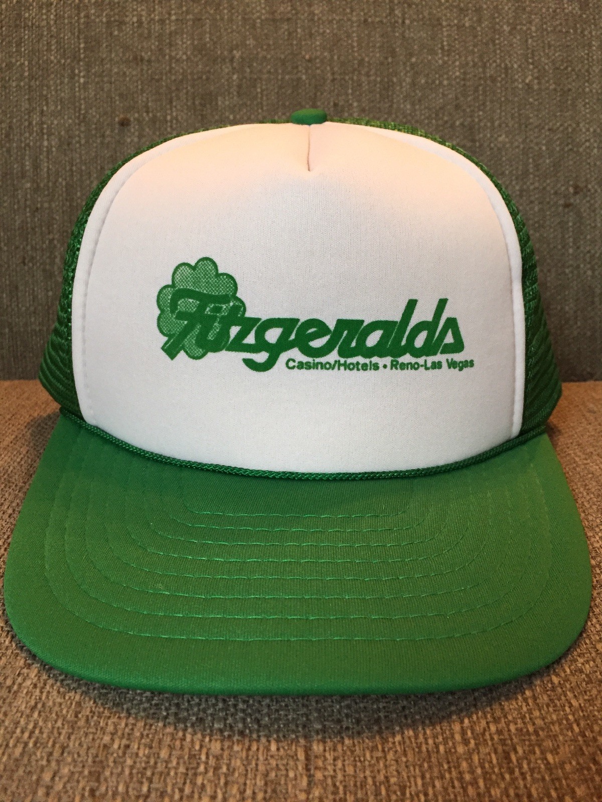 Vtg Fitzgerald’s Casino Hotel Mesh Snap Back Hat 1980's Reno Las Vegas ...