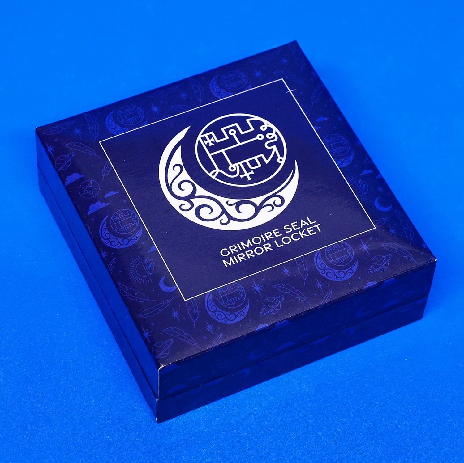 Official Helluva Boss Stolas Grimoire Seal Necklace Gold Mirror Locket ...