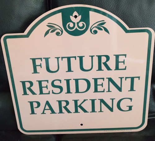 Metal Sign Future Resident Parking Used 18" | eBay
