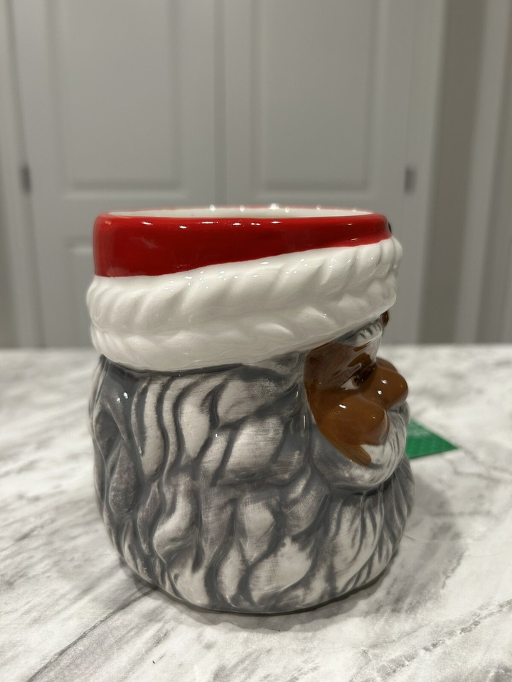 NEW Black African American Santa Mug Sleigh Bell Bistro 19oz | eBay
