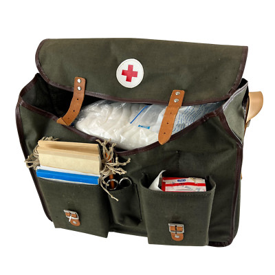 Finnish Army Medical Bag Supply Kit Civil Defence M65 Vintage Canvas ...