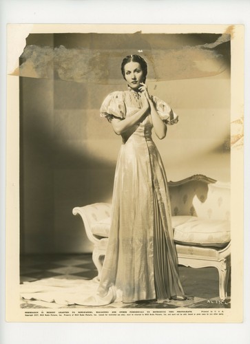 ADA LEONARD Orig Movie Still 8x10 Candid Grecian Gown, Tape Damage 1937 ...