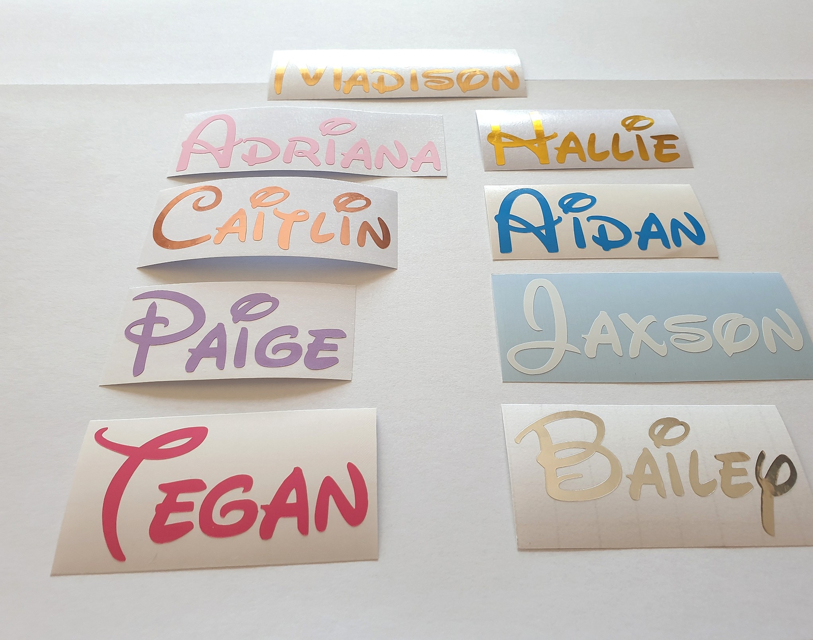 Personalised Disney Name Sticker for Water Bottle Vinyl Girls or Boys ...