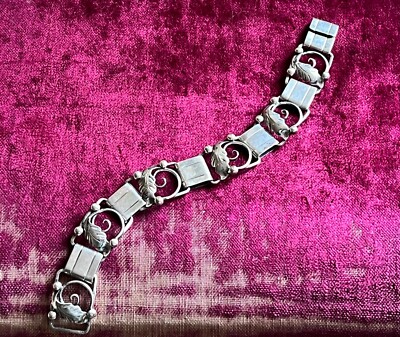 vintage H.Gr. Hugo Grun 830S Danish Modernist leaf&berry linked ...