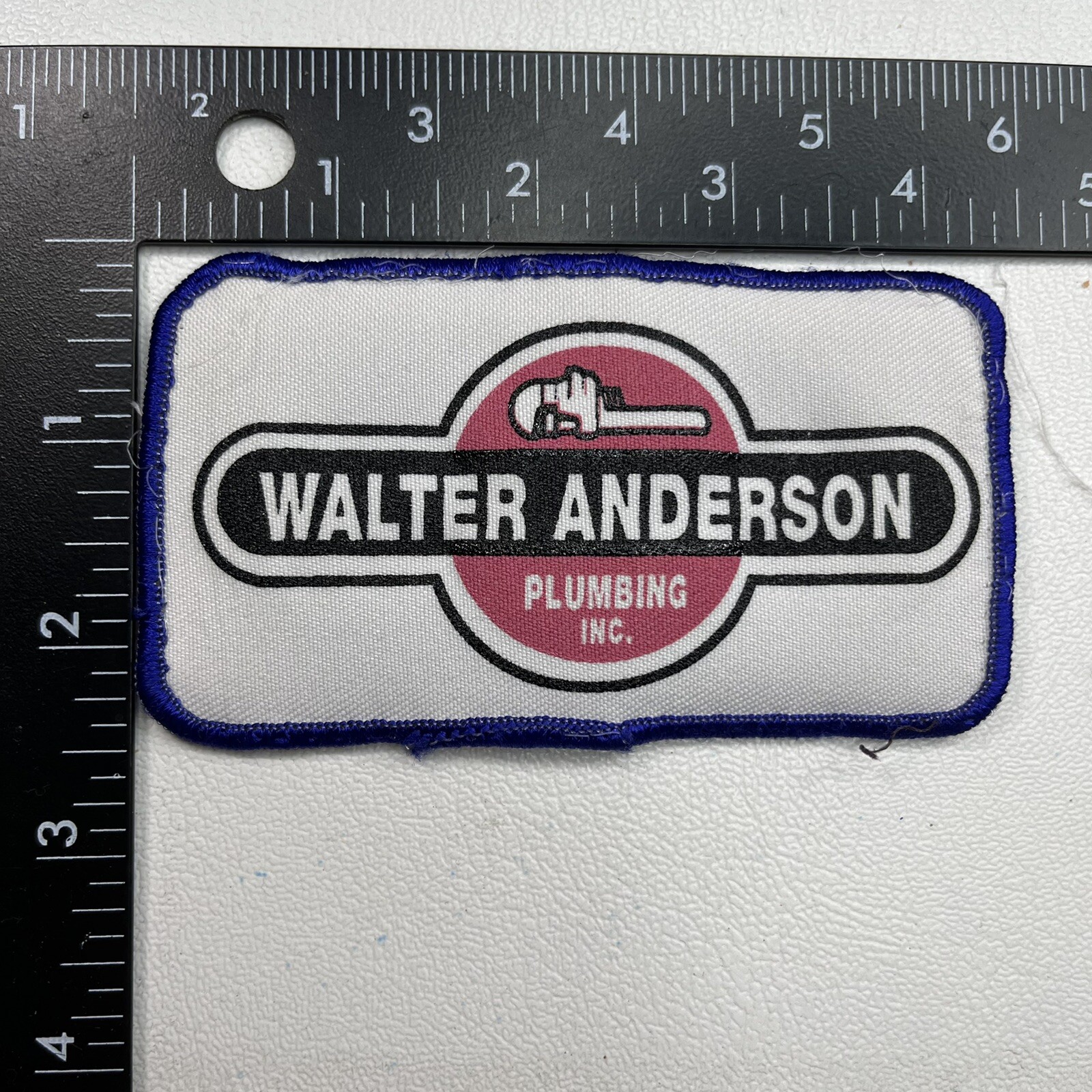 Vtg Plumber WALTER ANDERSON PLUMBING INC. Advertising Patch 95OO | eBay