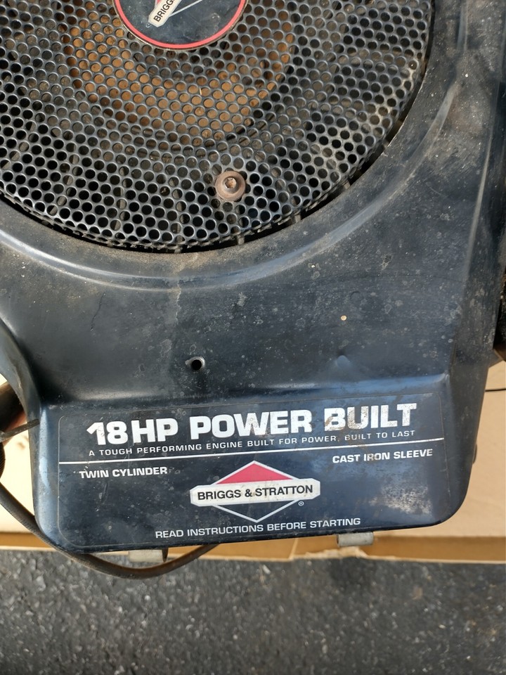 Briggs & Stratton 18HP Power Built To Last Twin Cylinder Engine Tough ...