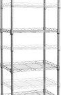 4 Tier Wire Shelving Rack Shelf Adjustable Unit Garage Kitchen Storage ...