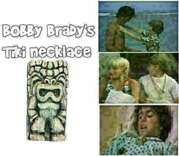 Brady Bunch Cursed Tiki Idol Necklace Greg Peter Bobby TV Prop 70's ...