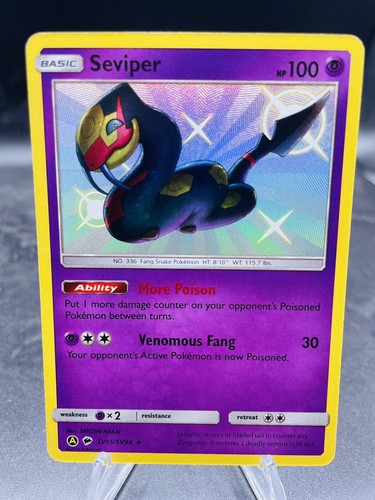 Pokemon Seviper SV15 Hidden Fates Shiny Vault Ultra Rare Holo NM | eBay