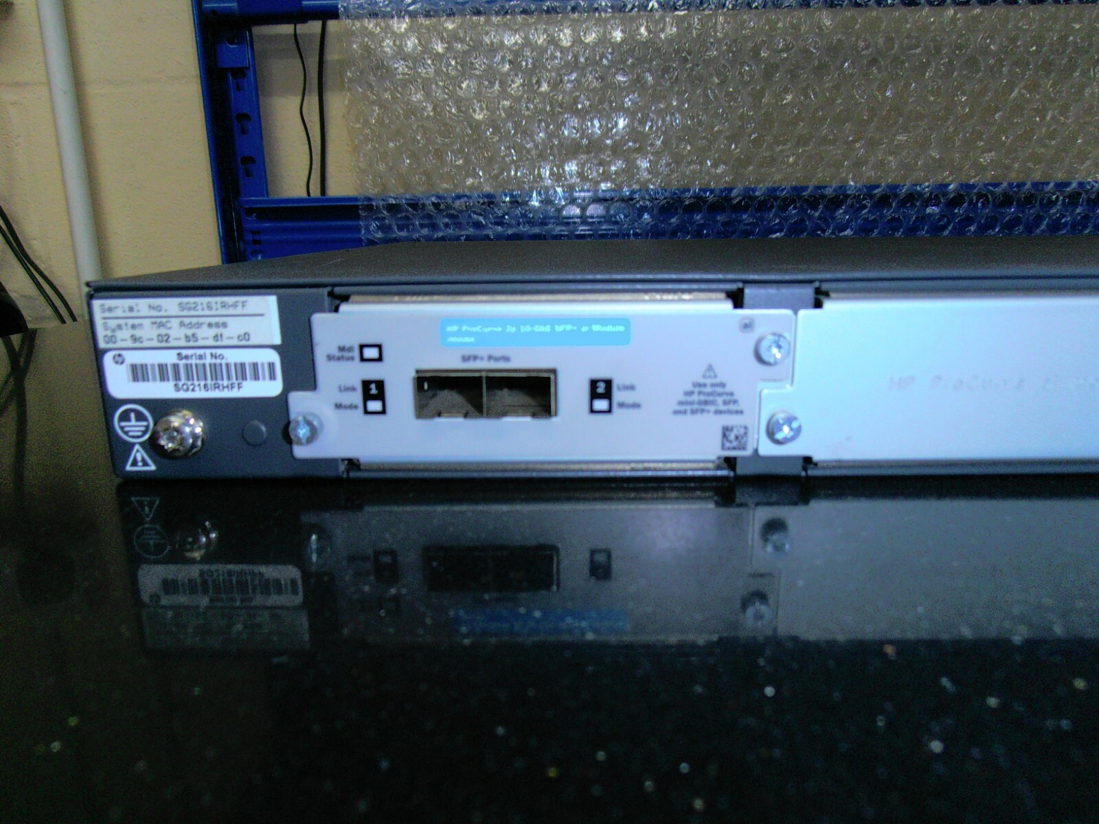 HP ProCurve J9147A 2910al-48G L3 48 port Gigabit Switch + J9008A SFP+ ...