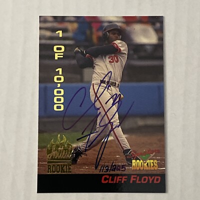 1994 Signature Rookies Cliff Floyd Signatures 113/225 Cliff Floyd #B5 ...