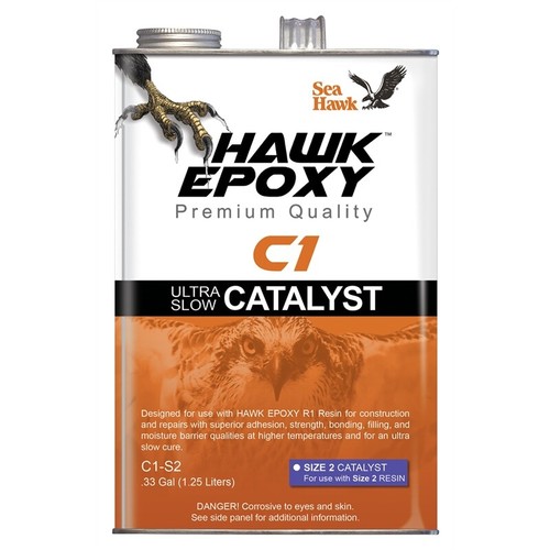Hawk Epoxy C1-S2 Ultra Slow Cure Catalyst Größe 2 Boot .33 Gallone Boot ...