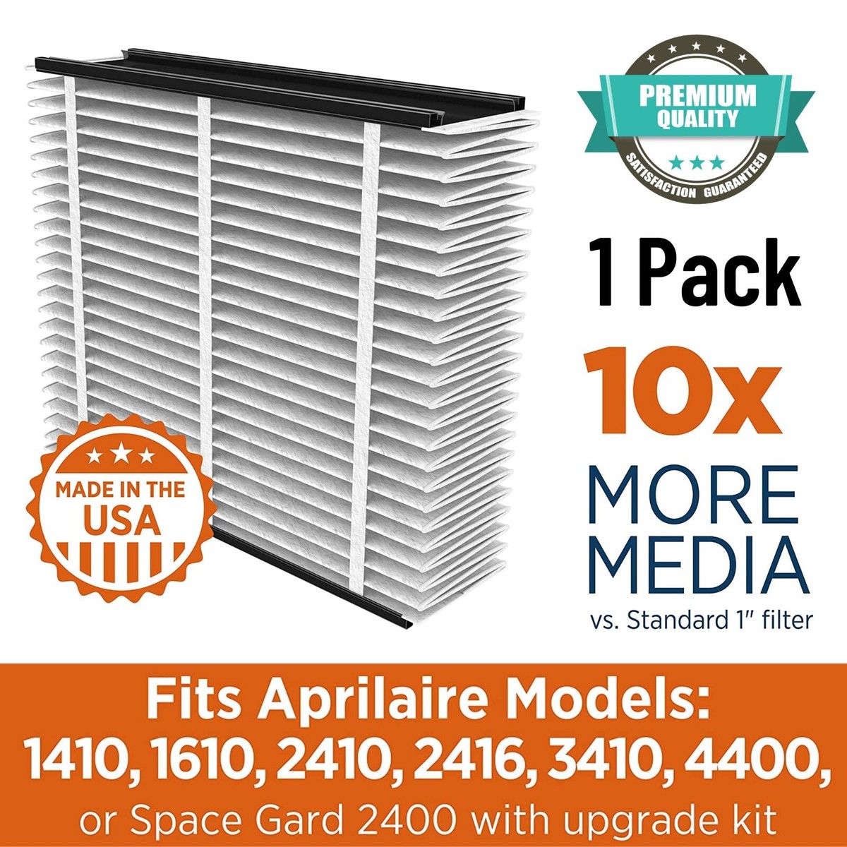 Aprilaire 2410 Air Cleaner MERV 16 Air Filter For Air Purifiers