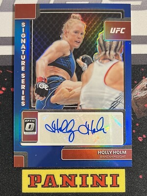2023 Panini Donruss Optic UFC Holly Holm Signature Series Auto Blue /99 ...