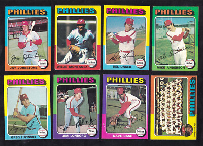 1975 TOPPS PHILLIES TEAM set LOT OF 12 CARDS W/ LUZINSKI BOONE ...
