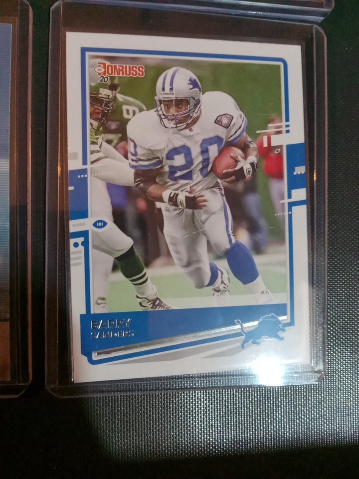 Barry Sanders Detroit Lions Card Lot (6) ('90, '92, 95, '00, '20, '24 ...