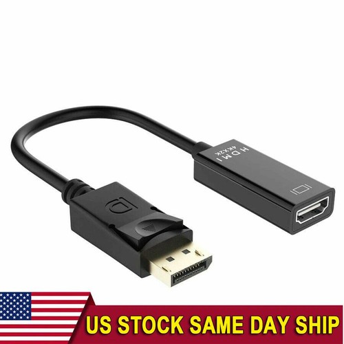 DP Displayport Male to HDMI Female Cable Converter Adapter for PC ...