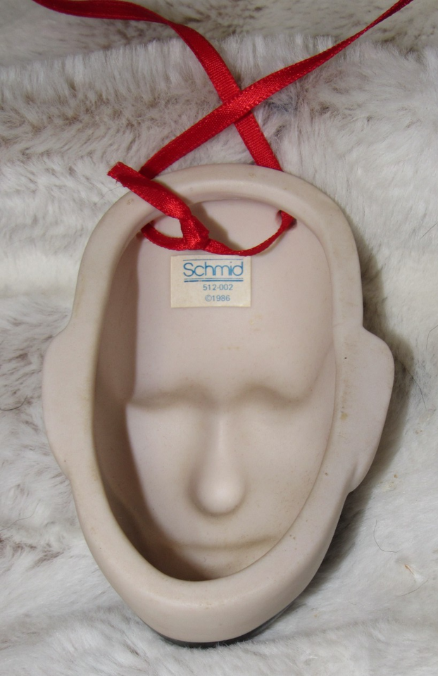 Porcelain SAD Clown mask VINTAGE Mini Hanging Decor SCHMID/512-002/1986 ...