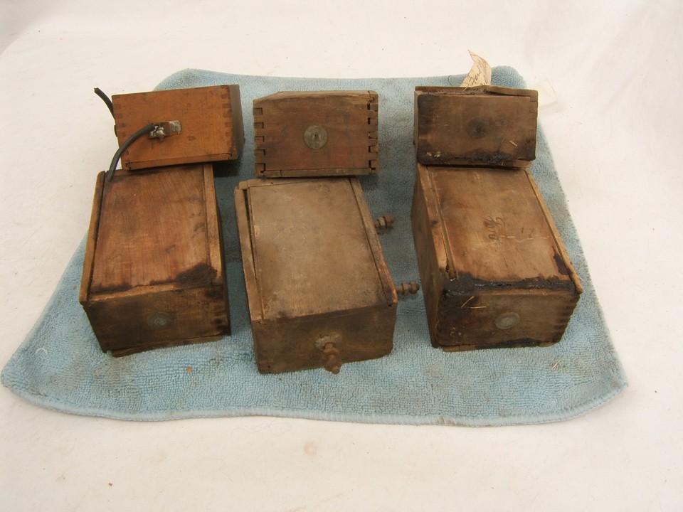 6 Antique Early 1900s Ford Model T Wood Battery Ignition Buzz Box Coil ...