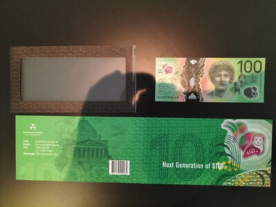 AUSTRALIA $100 2020 NEXT GENERATION RBA FOLDER x 1 UNC Banknote | eBay ...