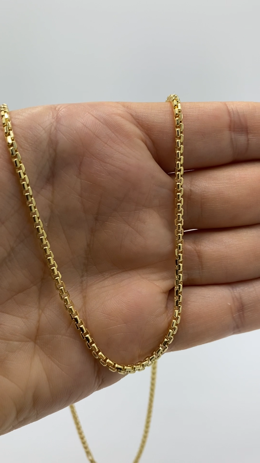 2.6mm Round Box Chain Necklace Solid 14k Yellow Gold Round Box Chain | eBay