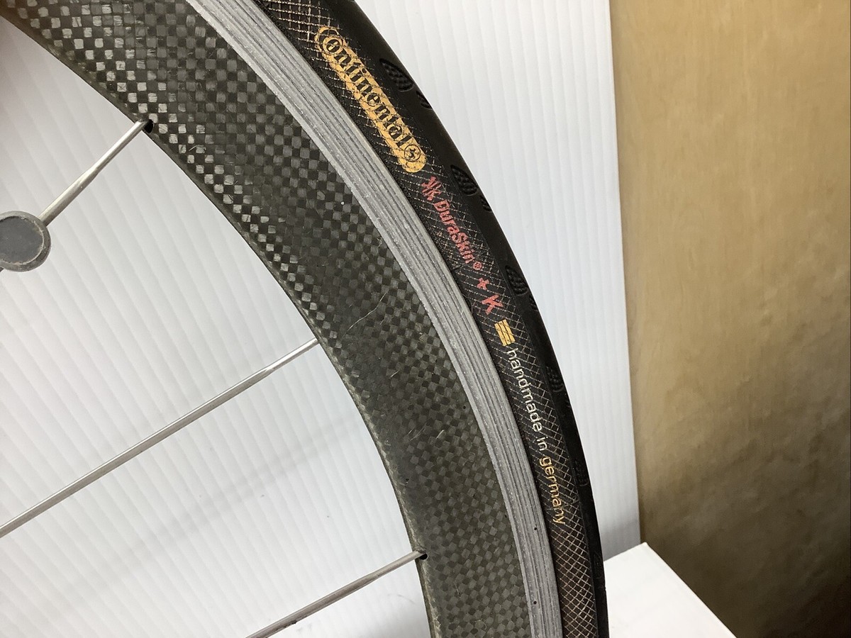 Lot HED 3 carbon tri-spoke clincher rear wheel Clincher 650c Lot HED 3 carbon tri-spoke clincher rear wheel Clincher 650c