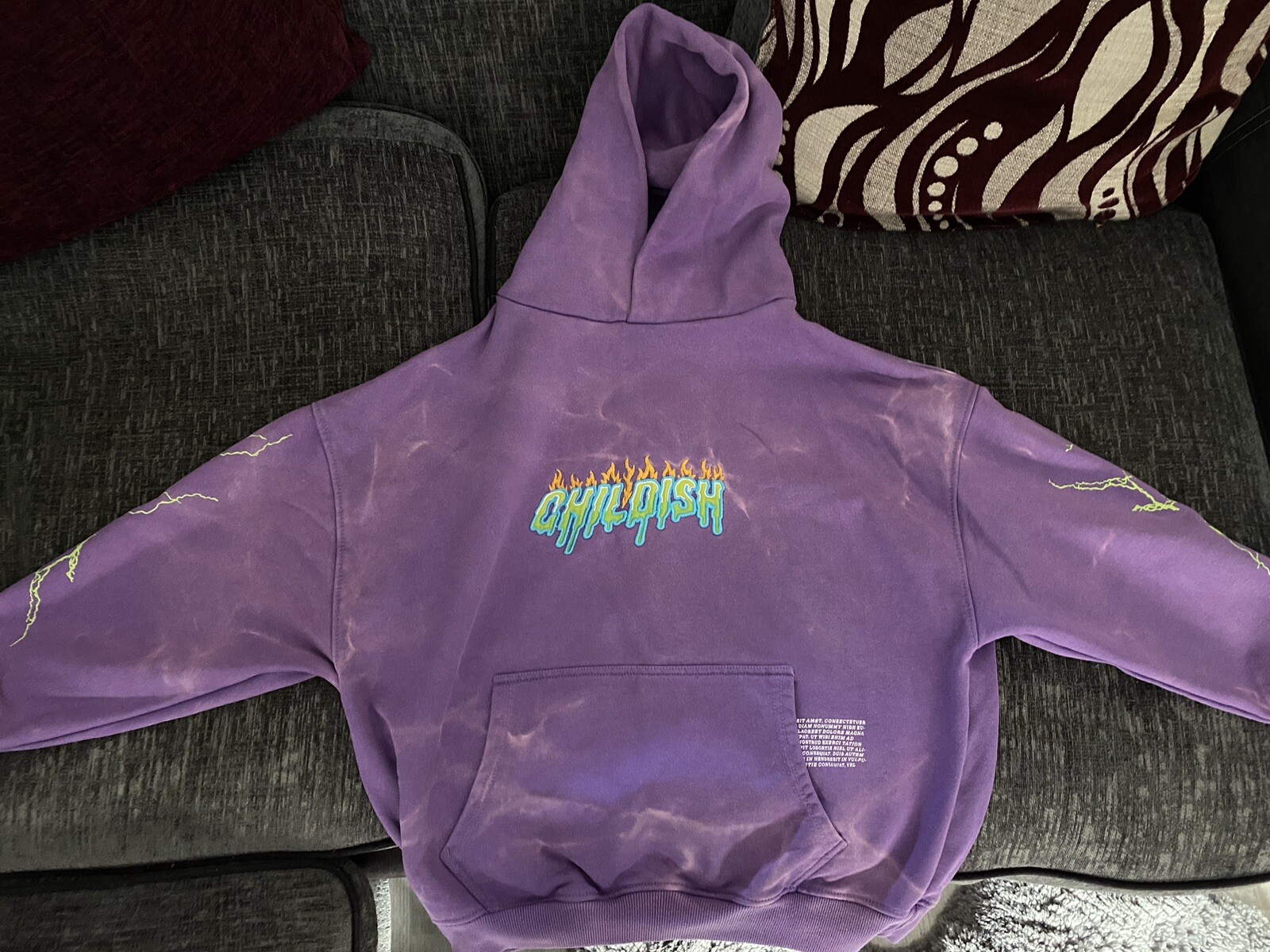 tgf childish hoodie purple | eBay UK