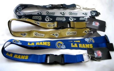LA Rams 3 Keychains Detachable Lanyards(Two Tone,Gold,and Retro Blue ...