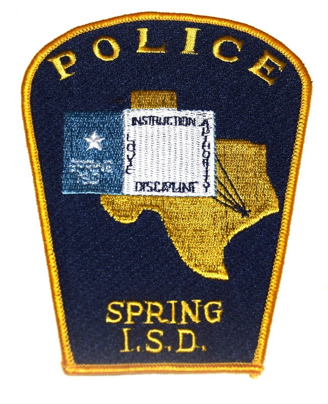 SPRING – ISD - TEXAS TX SCHOOL CAMPUS Police Patch INDEPENDENT SCHOOL ...