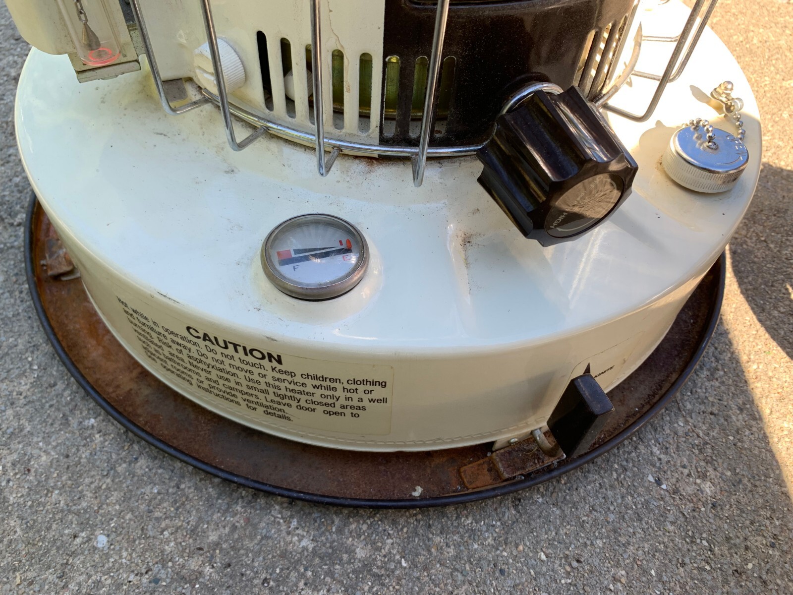 Toyostove KSA 85 Kerosene Heater White Clean MINOR RUST | eBay
