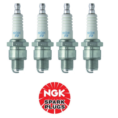 X4 NGK BR5HS 3722 SPARK PLUG 14MM 1/2" REACH VW BUG BUGGY GHIA BUS ...