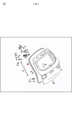 Genuine Sealing Rear Door MERCEDES Glc X253 SUV 2537402500 | eBay