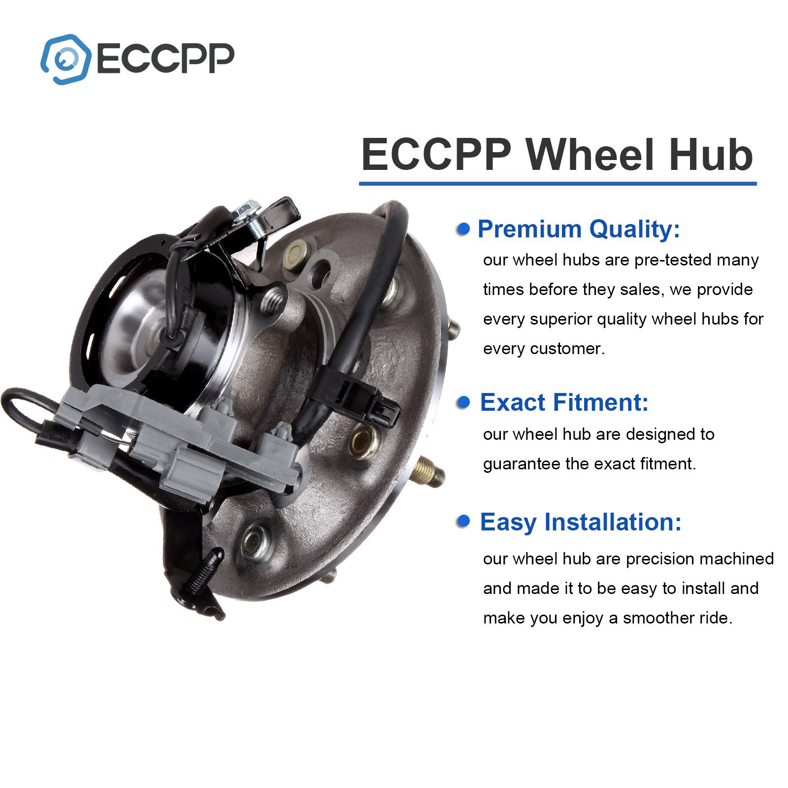 Wheel Hub Bearings Front RWD For Chevy Colorado GMC Canyon 2004-2008 ...