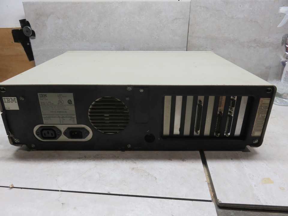 Vintage IBM PC Model 5160 Computer W/ inacomp 600 Monitor IBM Keyboard ...