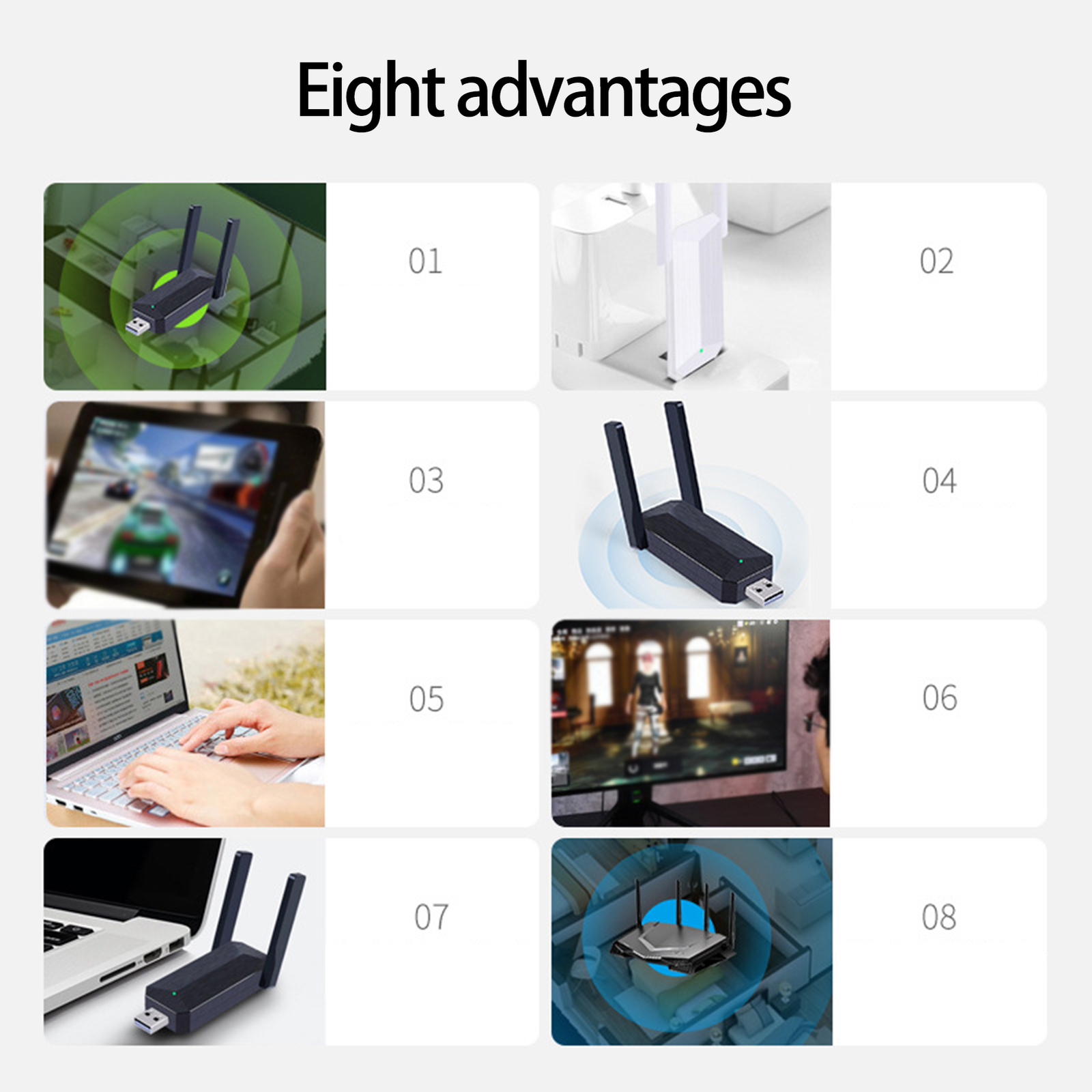 300mbps Wifi Repeater Wide Range Memory Function Universal Wifi Range ...