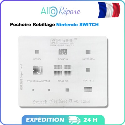 Pochoir Rebillage BGA Reball Nintendo Switch BGA200 NFCBEA BCM4354 ...