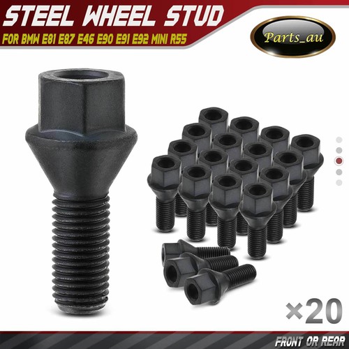 20x Wheel Lug Bolt Stud for BMW E81 E87 E88 E82 E21 E30 E36 E46 E90 E91 E92 Mini | eBay Australia