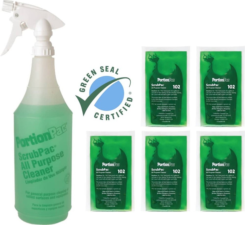PortionPac ScrubPac 102 All Purpose Biodegradable Cleaner 2 Gal. per ...