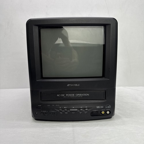 Sansui 9" Tv / VCR Combo Retro Gaming TV COM0961B CRT TV No Remote ...