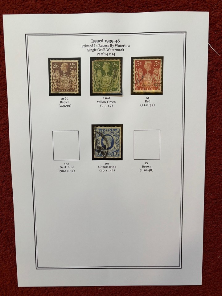 King George VI Used Collection. 43 Different Stamps. Nice starter ...