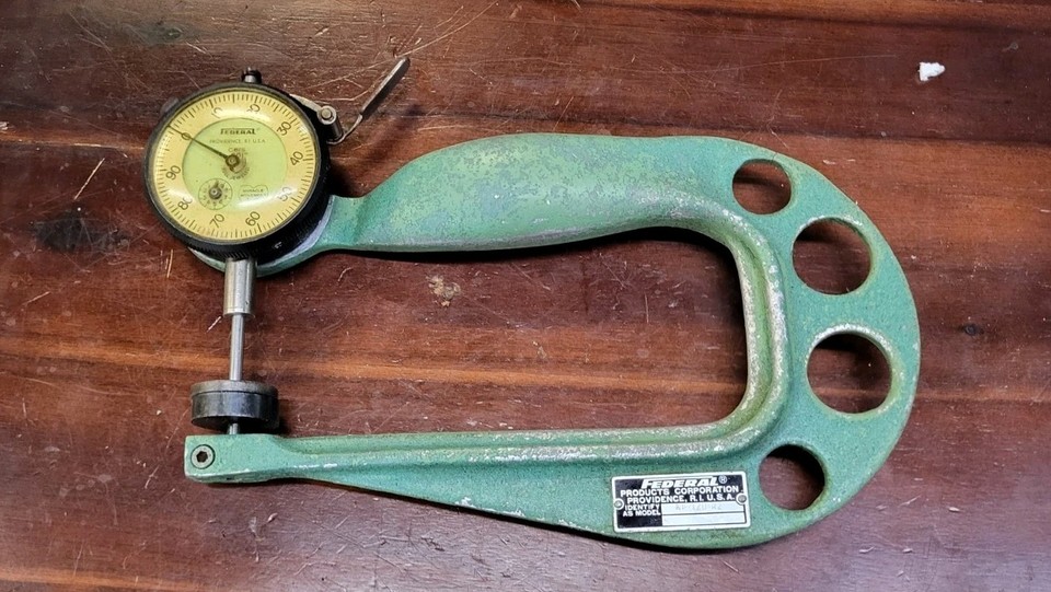 Federal KP-120-R2 Dial Thickness Gauge With C8IS Dial Indicator Snap ...