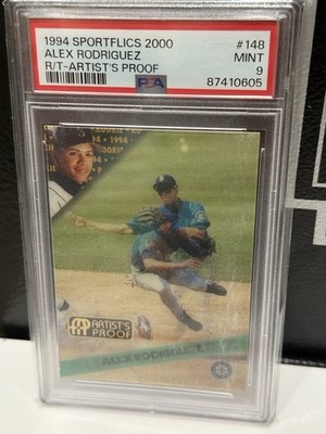 1994 Sportflics 2000 ARTIST’S PROOF Alex Rodriguez Rookie - PSA 9 - SP ...