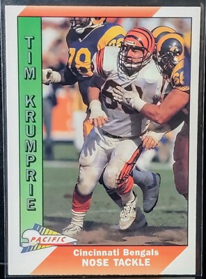 1991 Pacific Tim Krumrie Spelling Error Krumprie on Front #70 ...