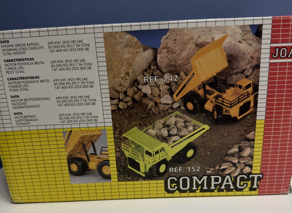 JOAL EUCLID R85 B MINING DUMP TRUCK GREEN MADE IN SPAIN 1:50 SCALE 1986 ...