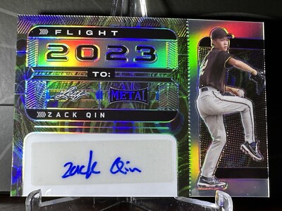 2022 Zack Qin Leaf Metal Flight To 2023 Peacock Prismatic Auto #FT-ZQ1 ...